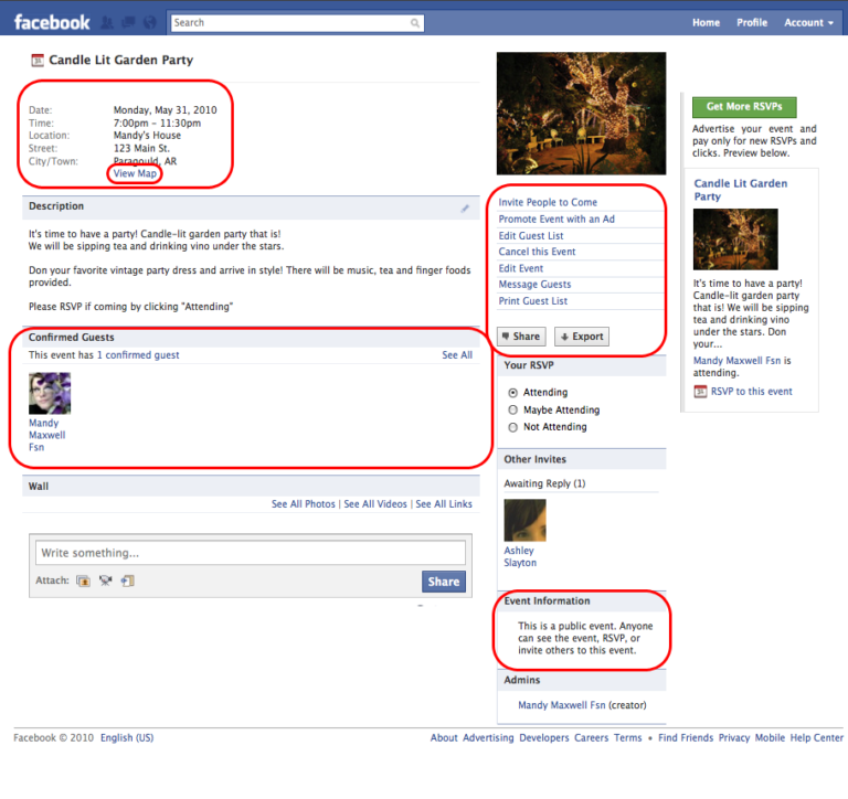 7. SHOW THE GUEST LIST ON THE EVENT PAGE – This removes the guest list ...